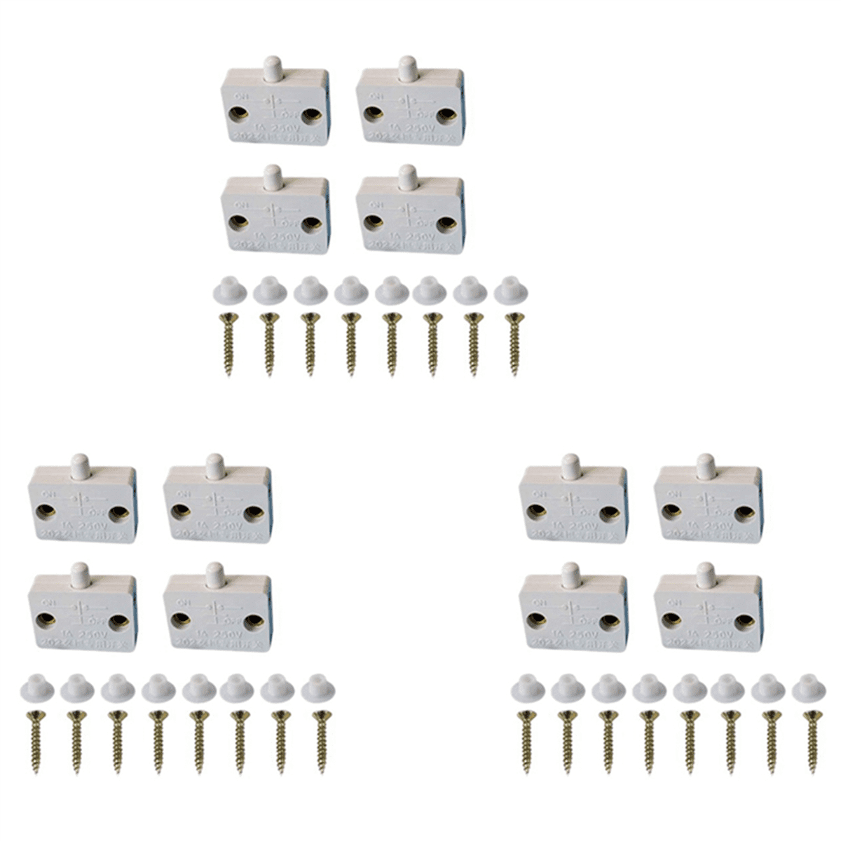 12 Pcs Cabinet Door Switch Cabinet Lamp Switch Drawers Open on Close ...