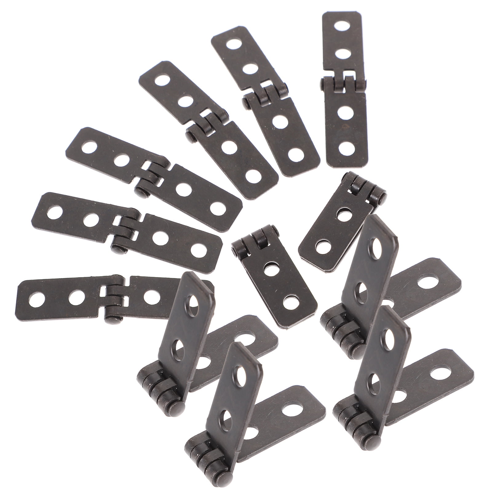 12 Pcs Cabinet Hinges Door Electric Box Small Drawer Furniture Iron ...