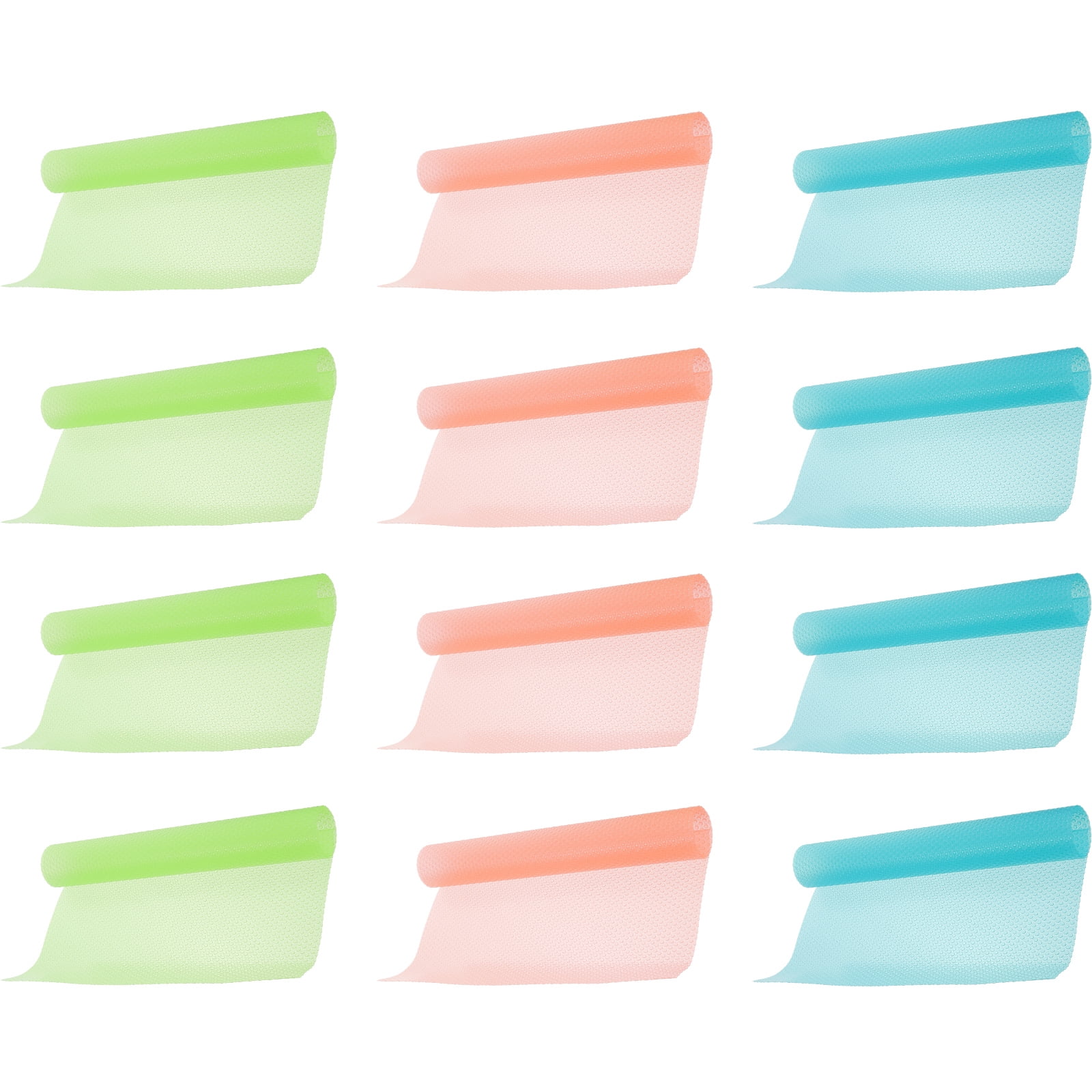 12 Pcs Cabinet Silicone Mat Non Slip Drawer Liner Cupboard Desk ...