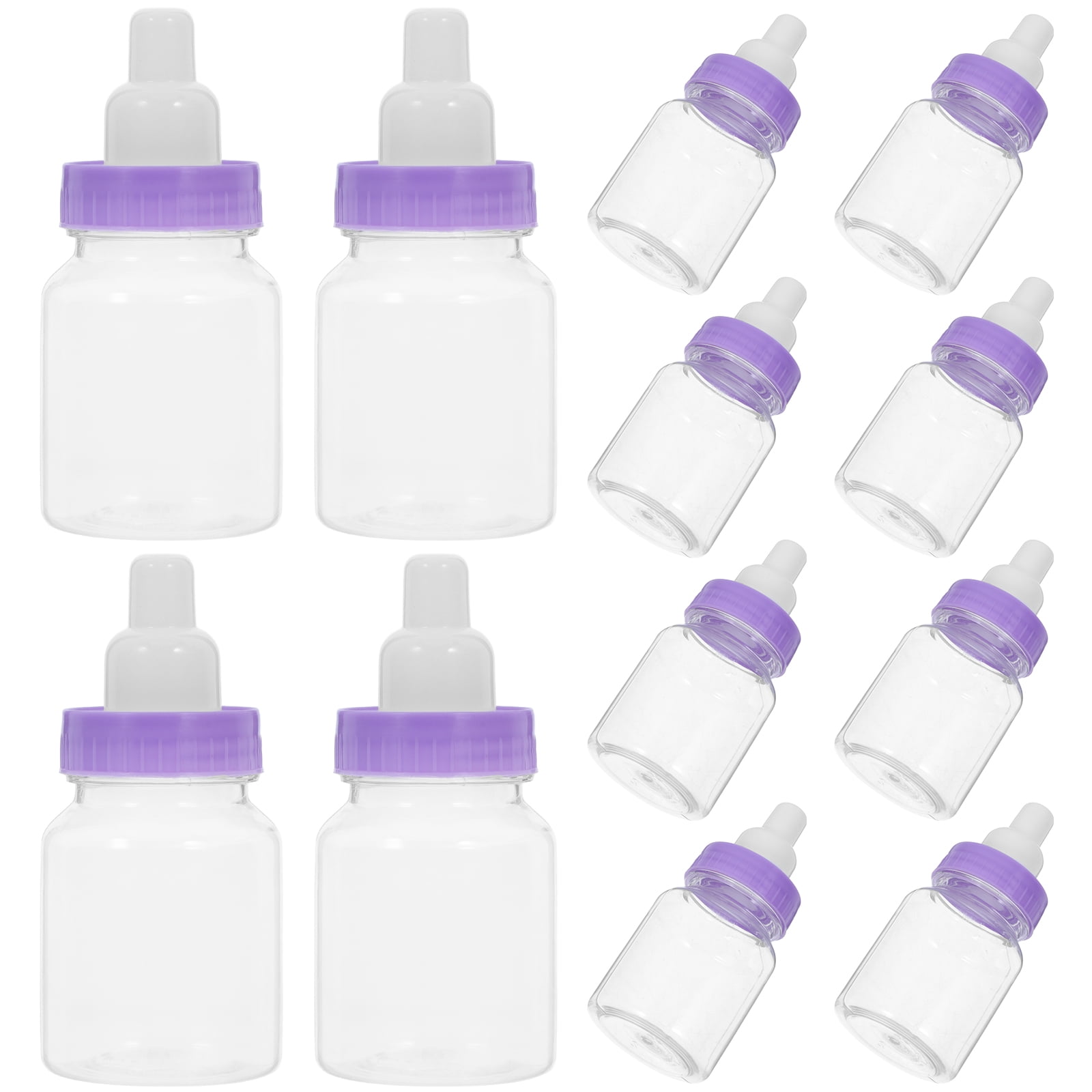 12 Pcs Candy Box Fillable Baby Bottle Shower Favor Shape Container ...