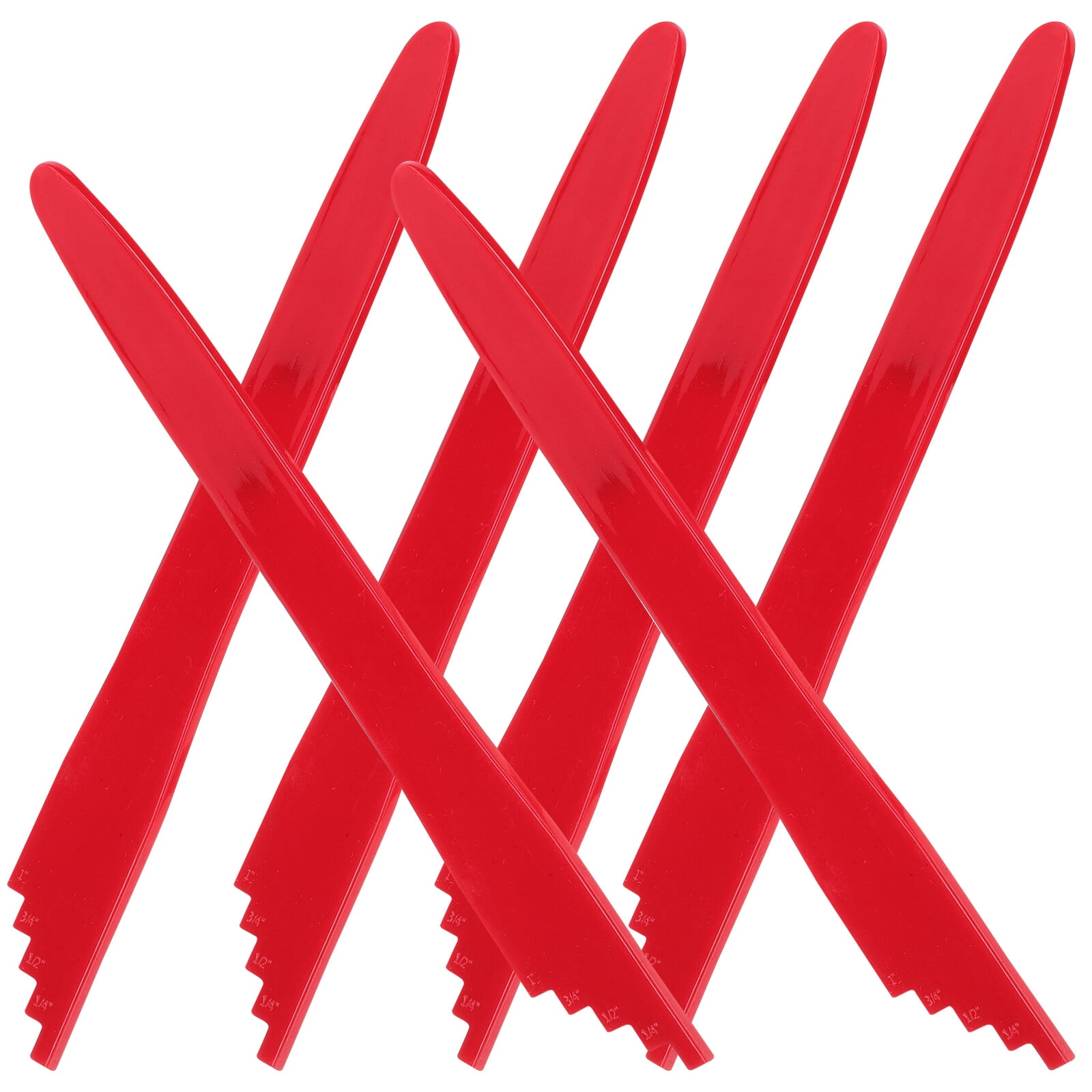 MERRYHAPY Canning Bubble Remover Red Plastic Tool for Kitchen Use 12Pcs ...