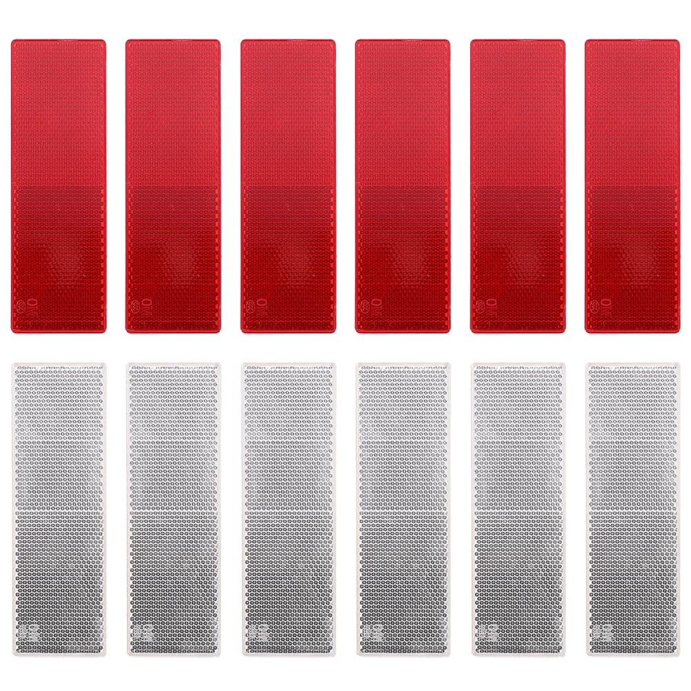 12 Pcs Car Reflectors Universal Vehicle Reflectors Plastic Auto ...