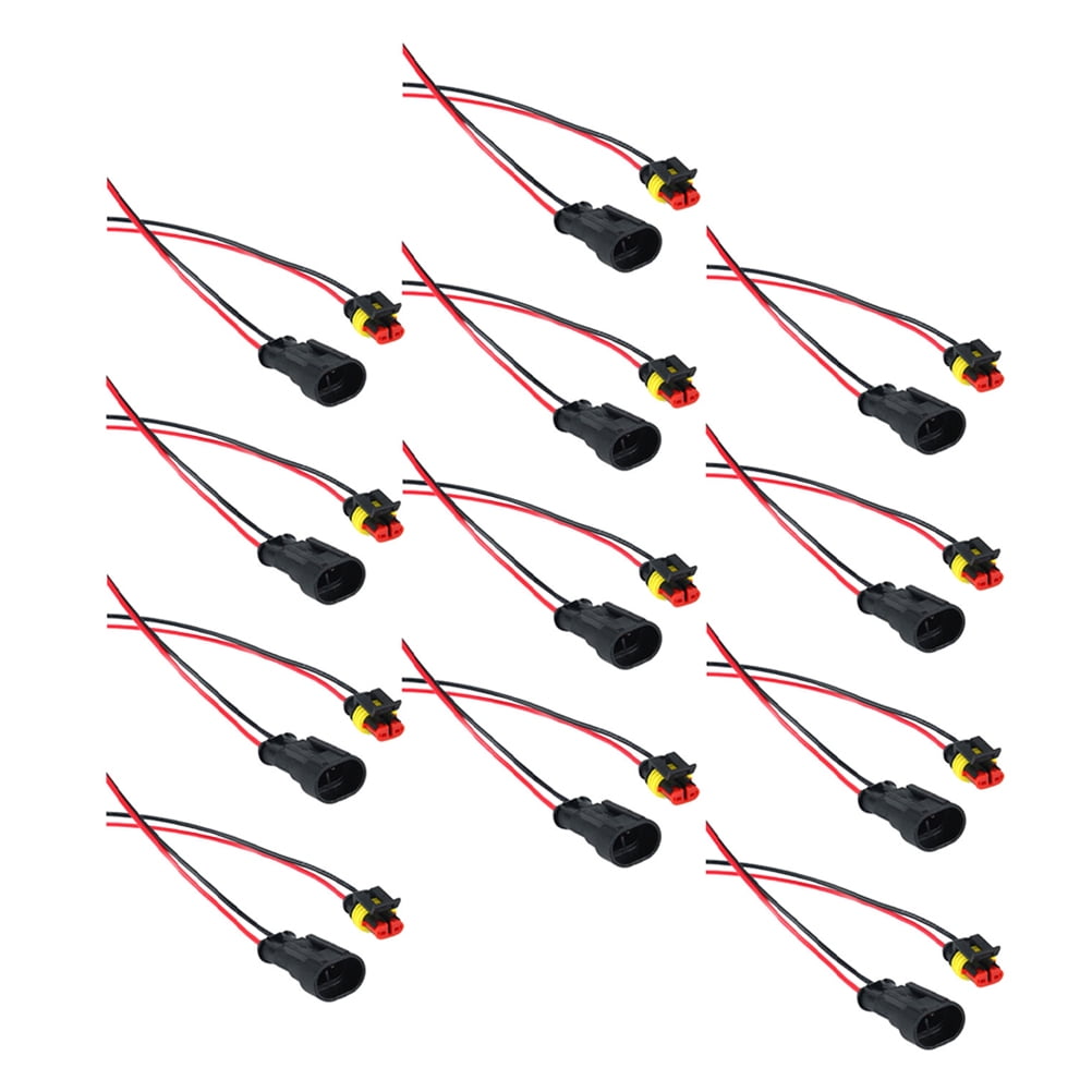 12 Pcs Car Waterproof Electrical Connector Automotive Wire Connectors ...