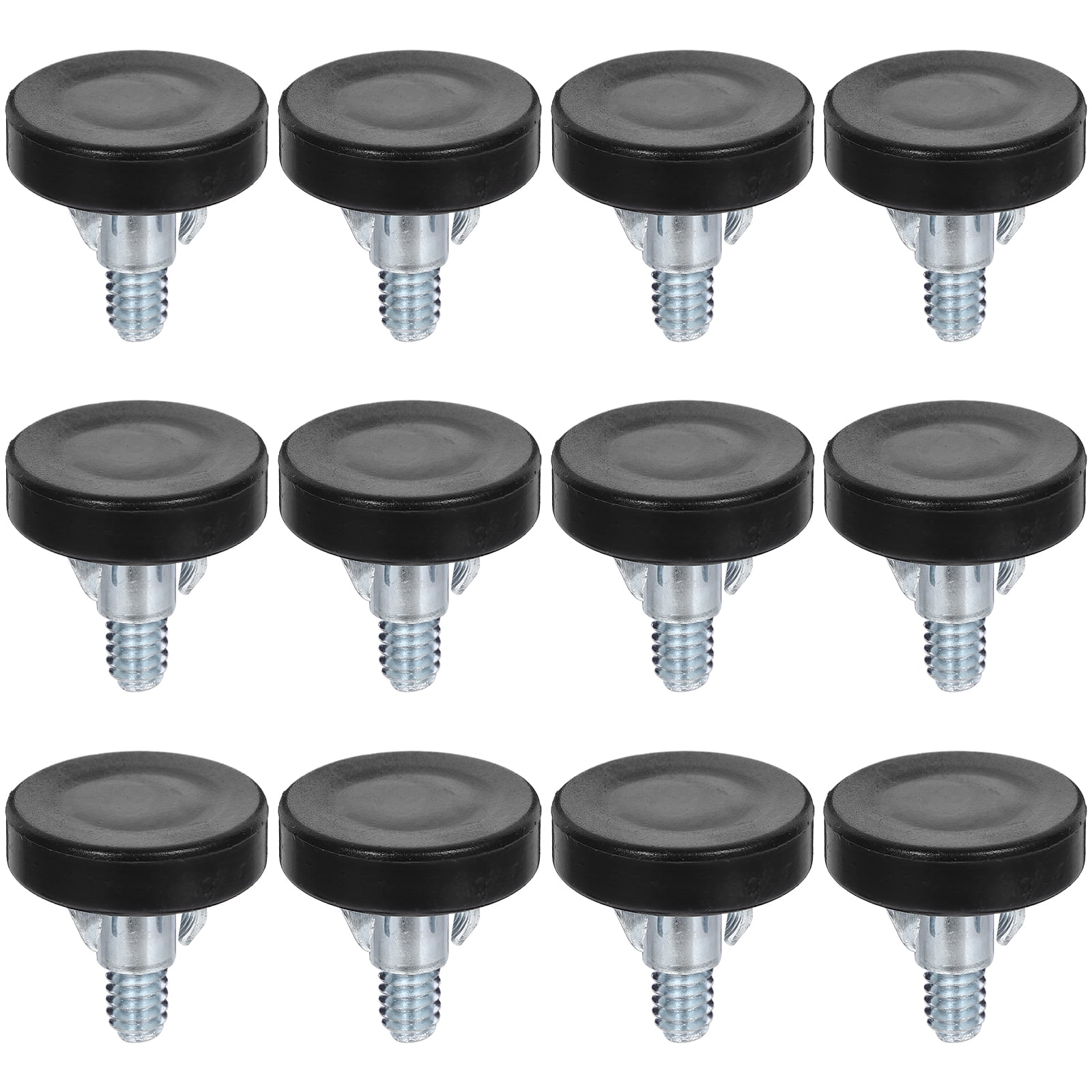 12 Pcs Carbon Steel Pp Cabinet Leveling Feet Adjustable Desk Legs ...