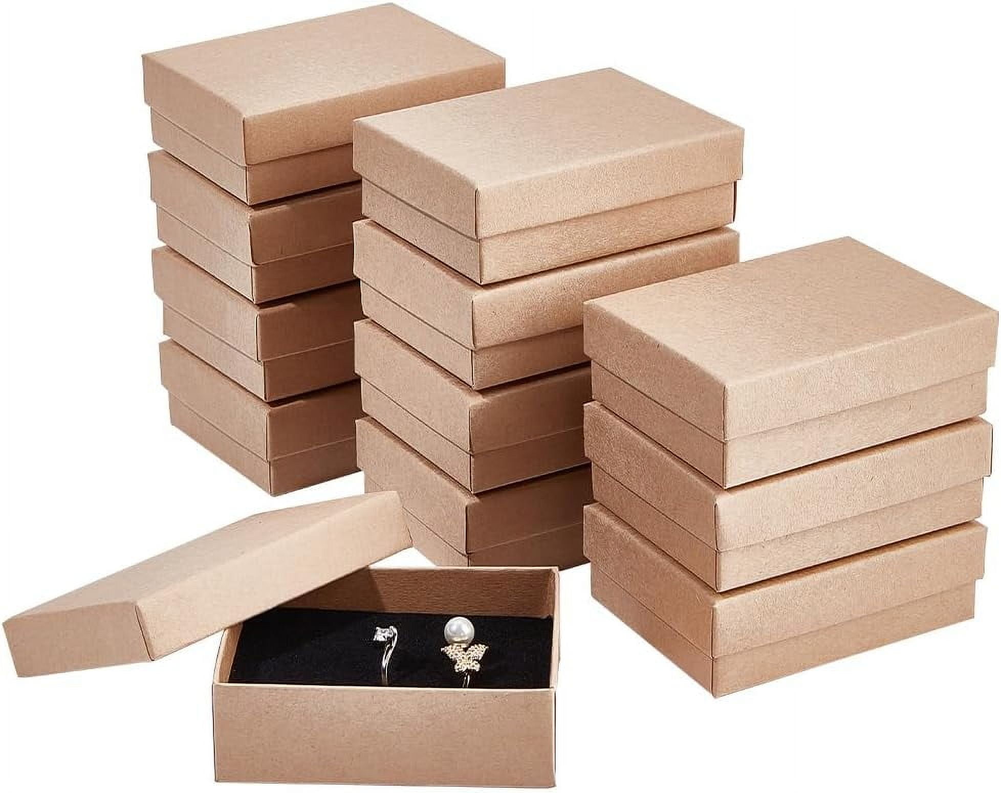 12 Pcs Cardboard Jewelry Box 3.5x2.7x1.22 Inch Jewelry Storage Case ...