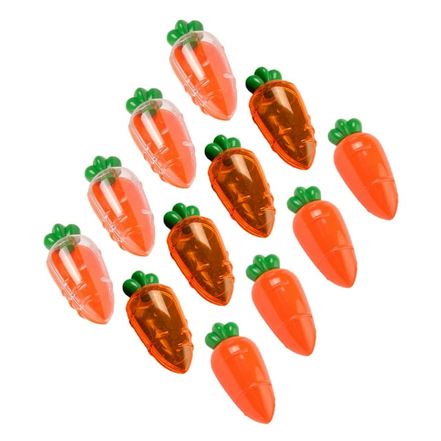 12 Pcs Carrot Candy Box Storage Boxes Easter Treat Container Plastic ...