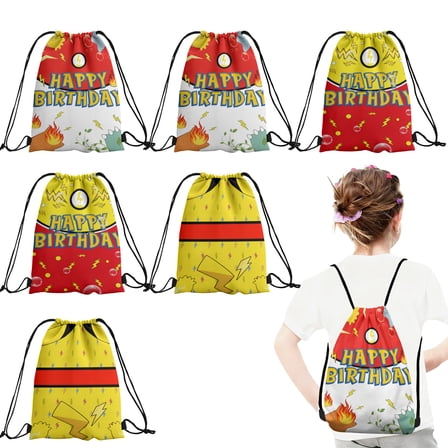 12 Pieces Stitch Candy Drawstring Bag Drawstring Goodie Favor Bags for ...