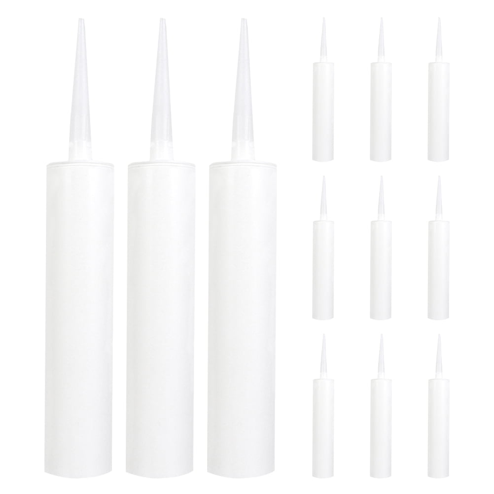 12 Pcs Caulking Agent Refillable Sealant Caulk Tube Refillable Caulk ...