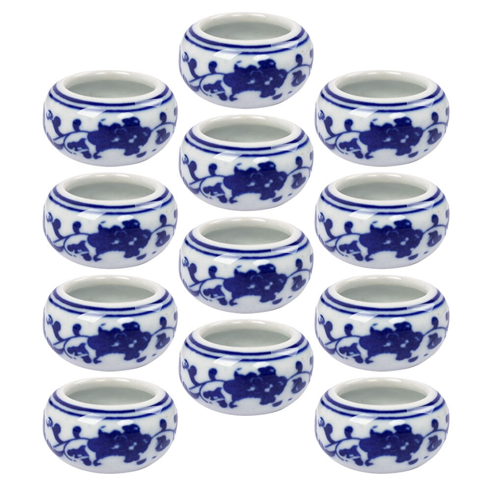 12 Pcs Ceramic Ink Storage Container Well Dip Pen Calligraphy Pens for ...