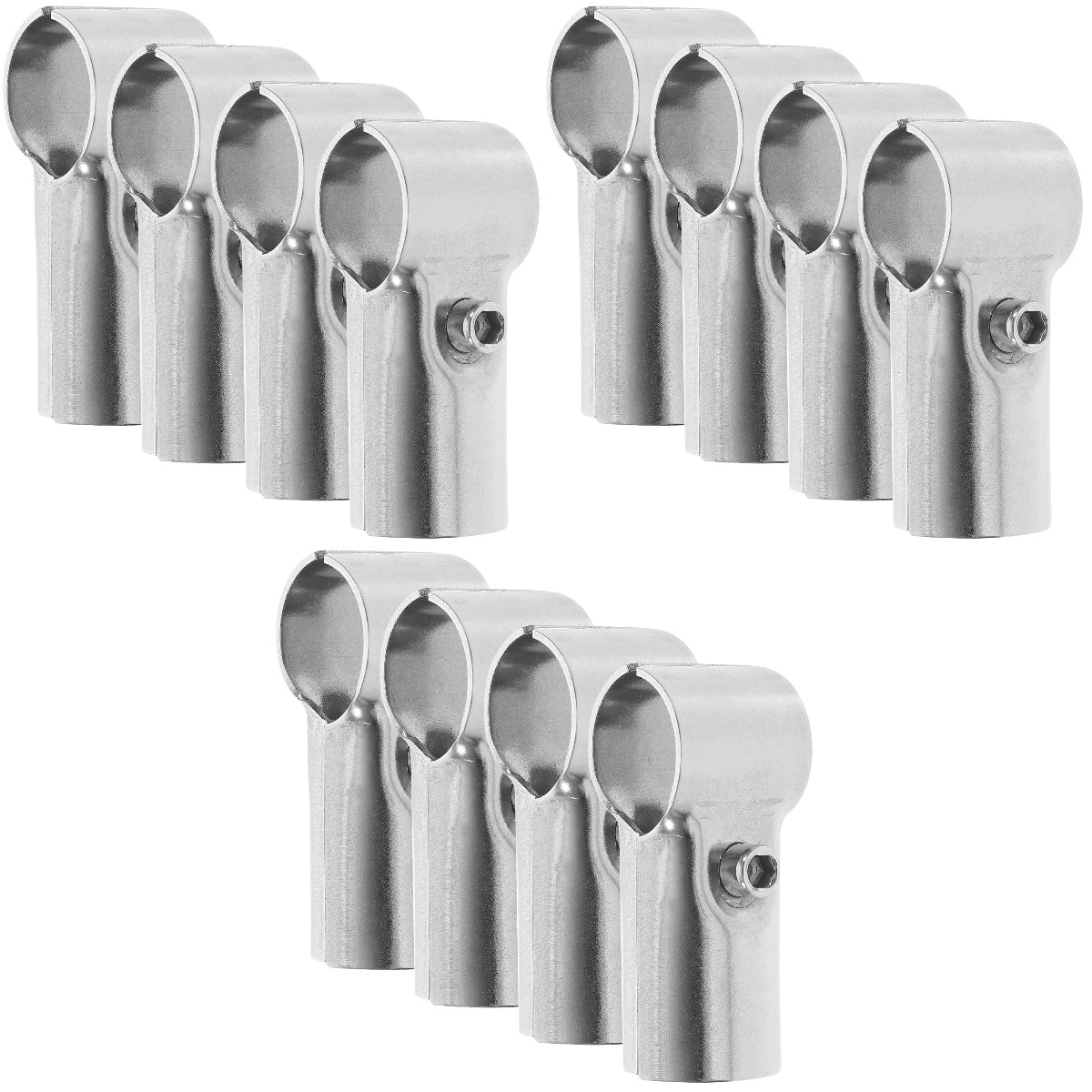 12 Pcs Chain Link Fence Clamps for Shelf Repair, Fence End Rail Clamp ...