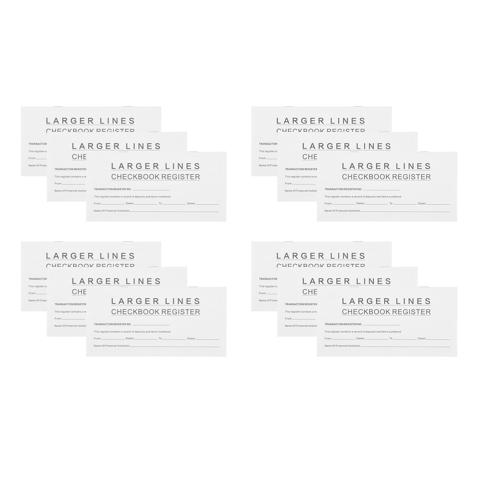 12 Pcs Check Book Registers for Personal Checkbook Guest Sticker Large ...