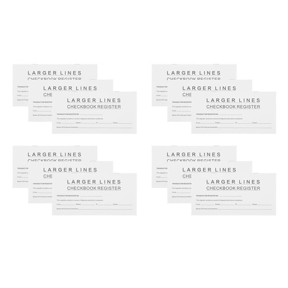 12 Pcs Check Book Registers for Personal Checkbook Guest Sticker Large ...