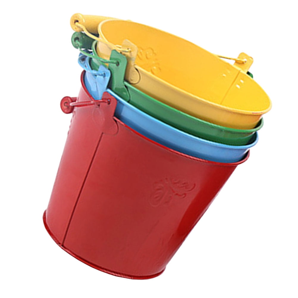 12 Pcs Child Sand Bucket Kids Beach Bucket Toy Mini Bucket Toys (Random ...