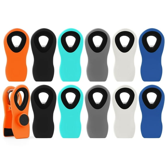 12 Pcs Chip Clips, Magnetic Clips, Food Bag Clips for Food Packages ...