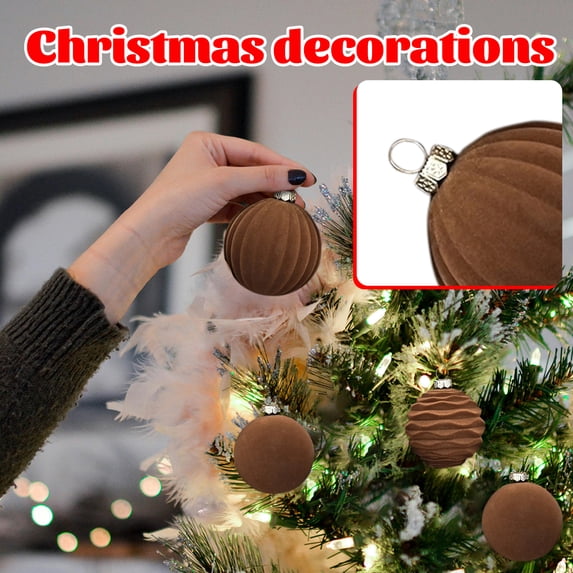 12 Pcs Christmas Ball Ornaments Set for Tree Decors Traditional Xmas ...