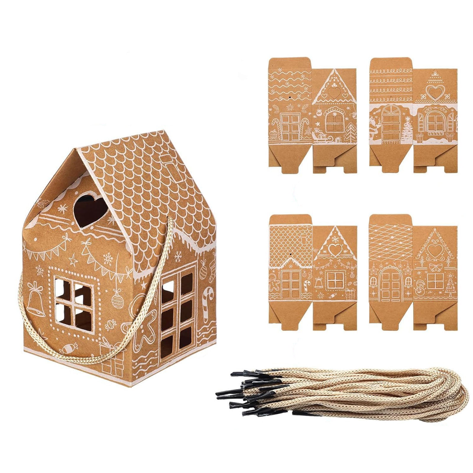 12 Pcs Christmas Gift Boxes – Mini Paperboard Candy & Treat Containers ...