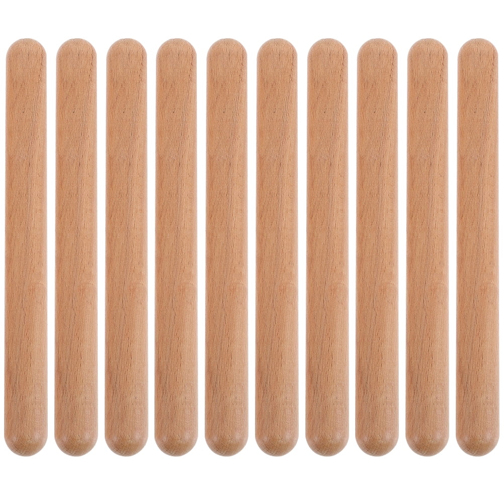 TABLZONE Musical Instruments Rhythm Sticks Light Yellow 12Pcs - Walmart.com