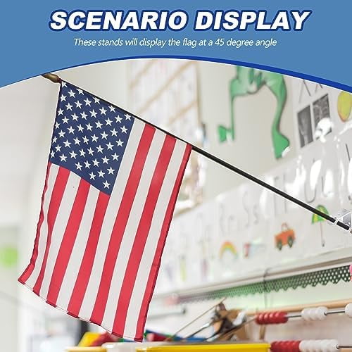 12 Pcs Classroom Mounting Brackets Classroom Flag Wall Aluminum Style ...