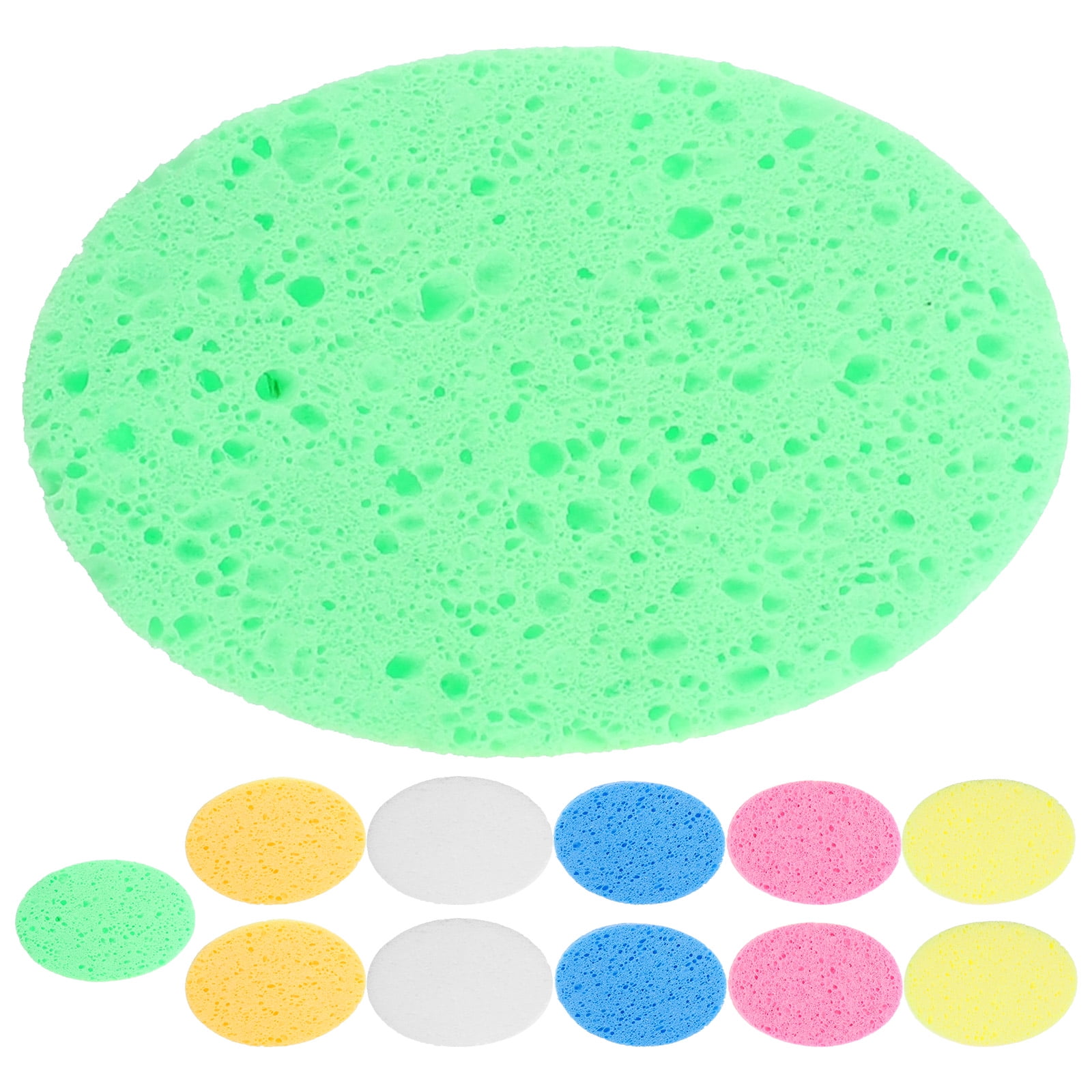 12 Pcs Cleaning Sponge Cleansing Girl Round Makeup Exfoliating Sponges ...
