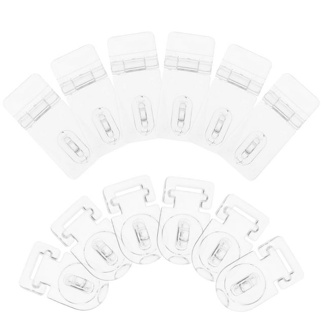 12 Pcs Clear Acrylic Boxes Small Case Hasp Hinge Latch Locks Boxes ...