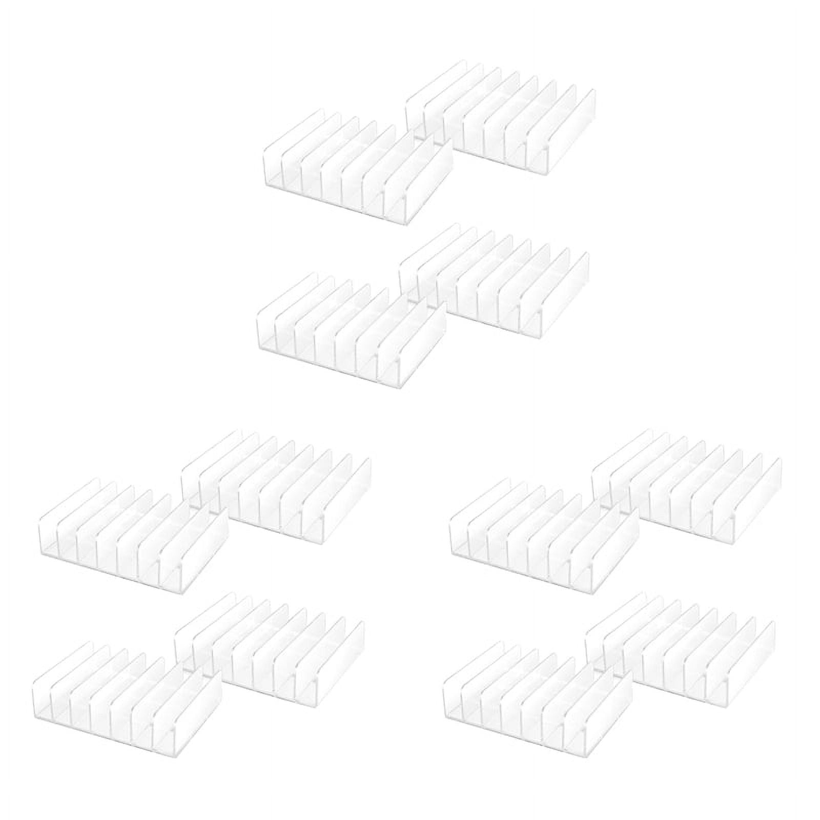 12 Pcs Clear Acrylic CD Holder with Tackable CD DVD Display Rack CD ...