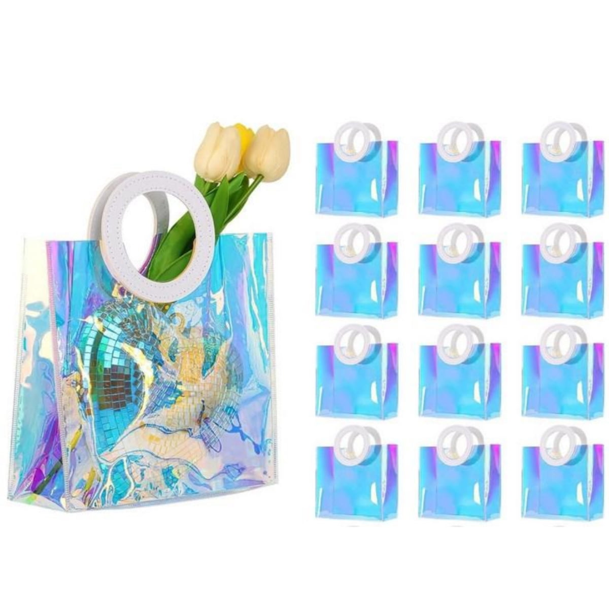 Jewelry Packaging Bags 100 Pcs White Organza Gift Bags Bulk ...