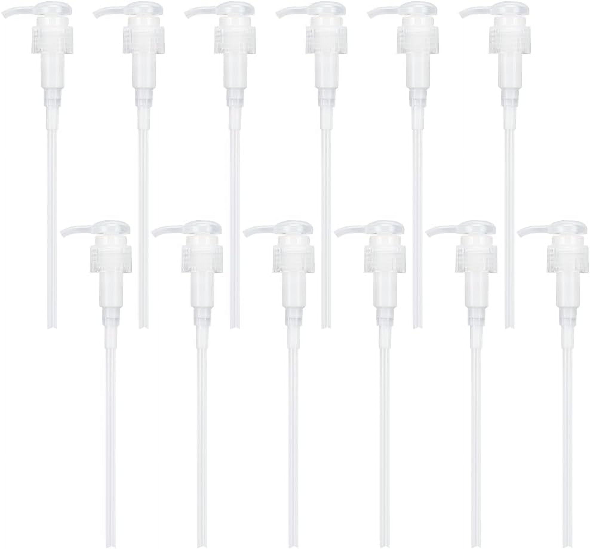 12 Pcs Clear Plastic Dispensing Pumps 24/410 Universal Soap Dispenser ...