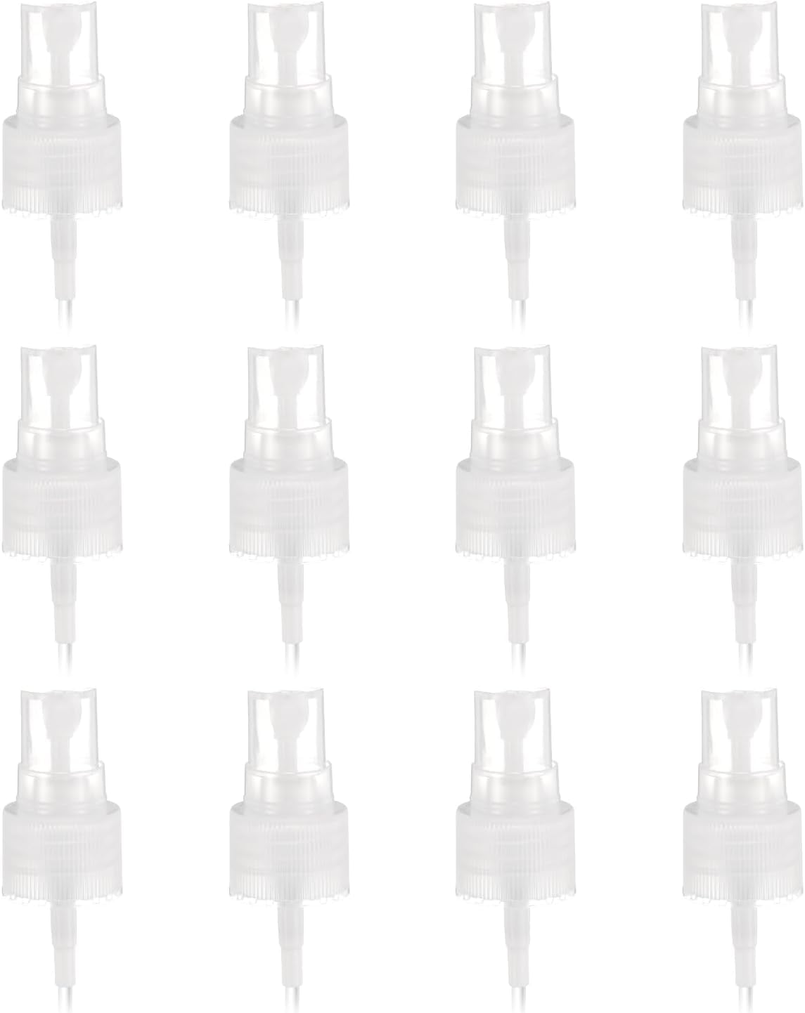 12 Pcs Clear Spray Top, 20/410 Fine Mist Sprayer Reusable Replacement ...