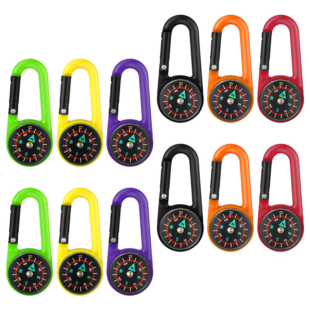 12 Pcs Clip Compass Compasses Direction Guidance Climbing - Walmart.com