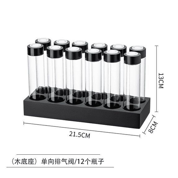 12 Pcs Coffee Bean Cellars Set, Espresso Bean Storage with One-Way ...