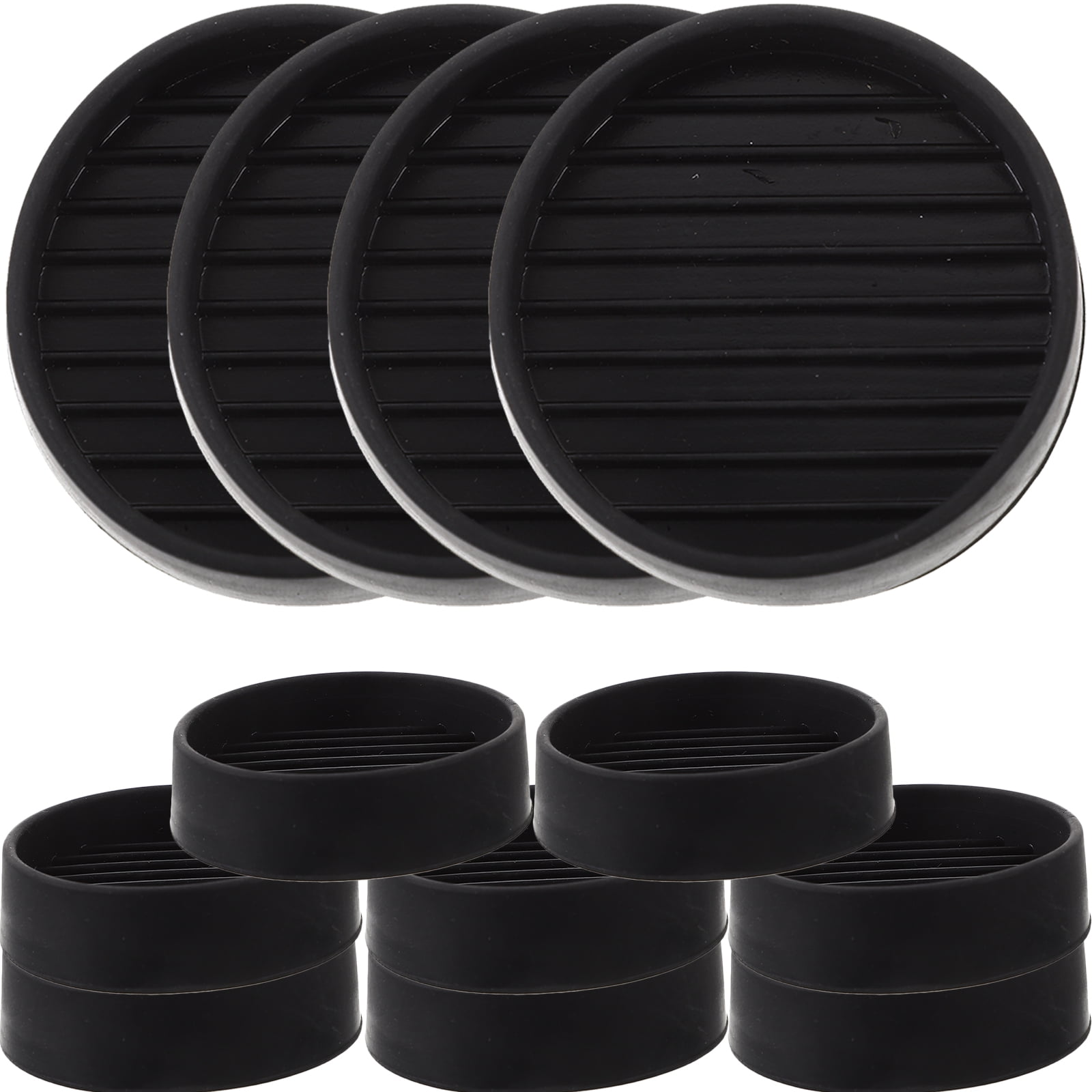 12 Pcs Coffee Machines Spinning Wheel Stoppers Caster Wheels Black ...