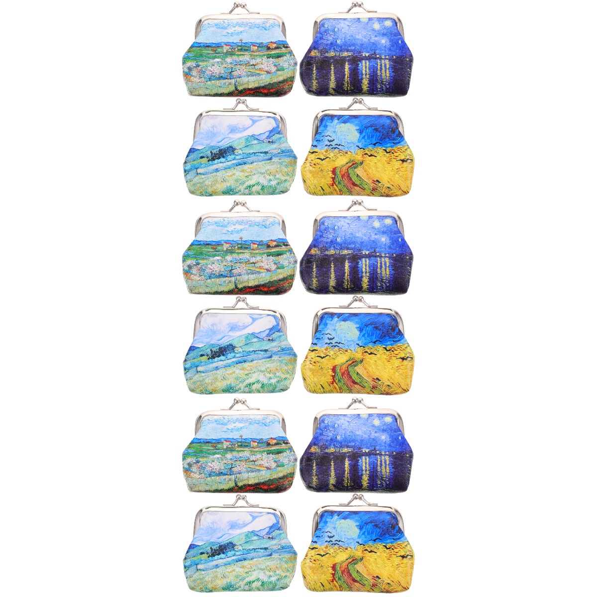 12 Pcs Coin Purse Cute Small Wallet for Travel Mini Purses Leather ...