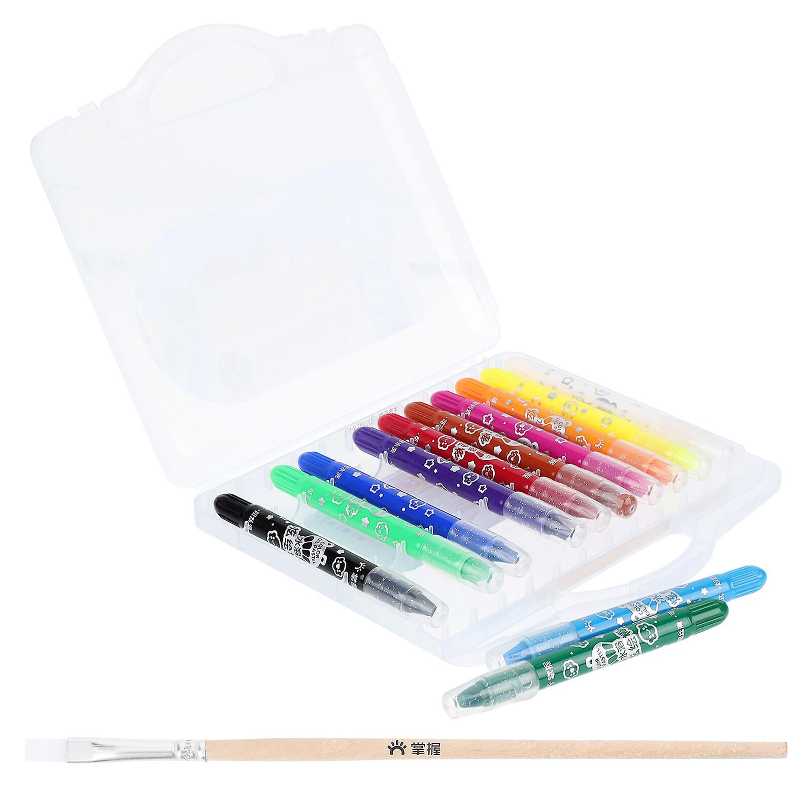 12 Pcs Color Crayons Kids Crayons Graffiti Oil Painting Crayons Silky ...