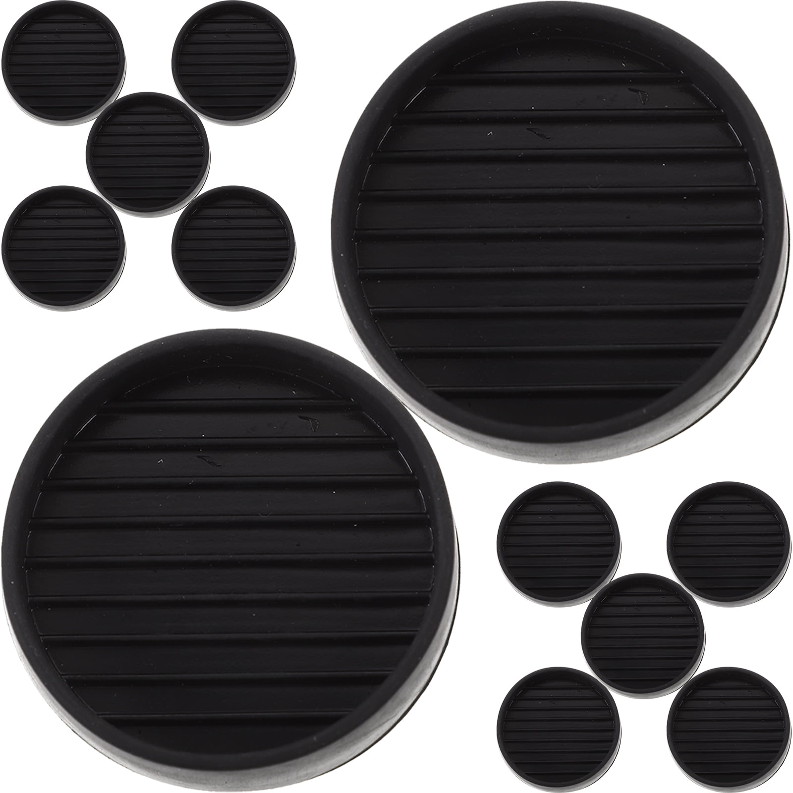 12 Pcs Color Wheel Chair Leg Floor Protectors Caster Wheels Black ...