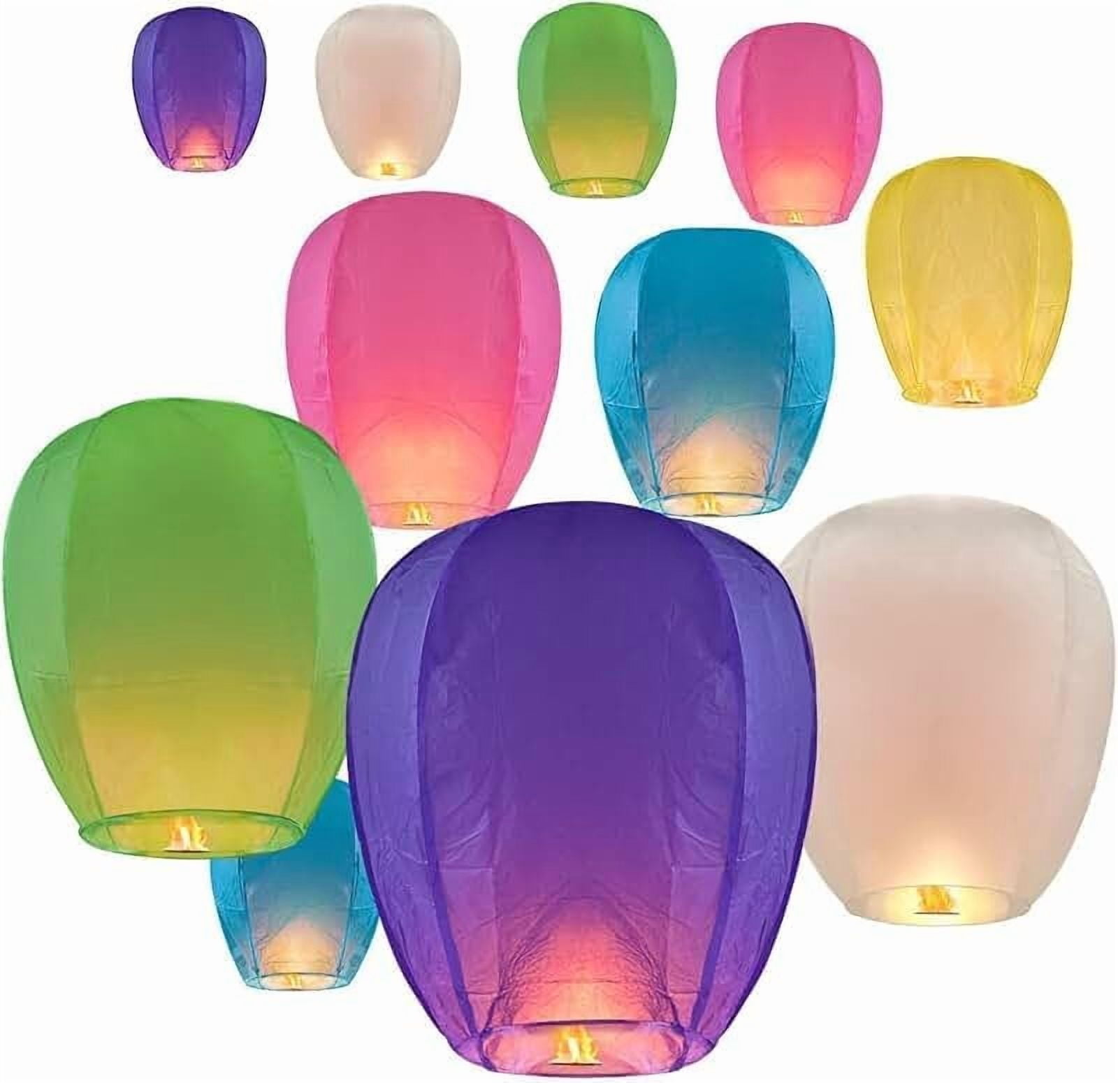 12 Pcs Colorful Paper Lanterns with Marker Pen, Great for Holiday ...
