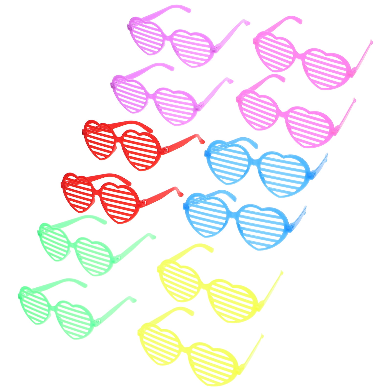 12 Pcs Colorful Shutter Glasses Transparent Child - Walmart.com