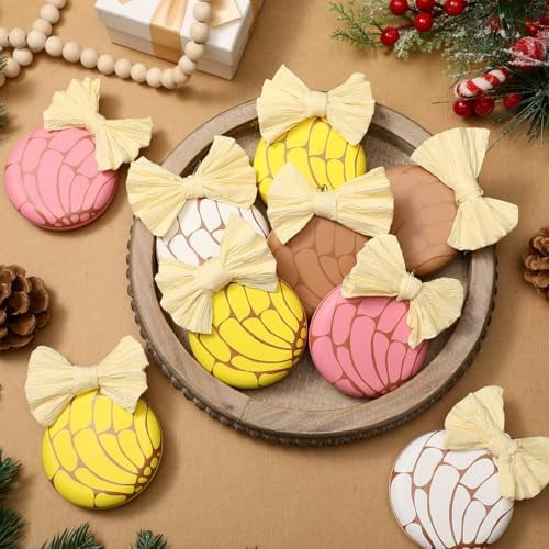 12 Pcs Concha Christmas Ornaments 3.15 Inch Mexican Sweet Bread ...