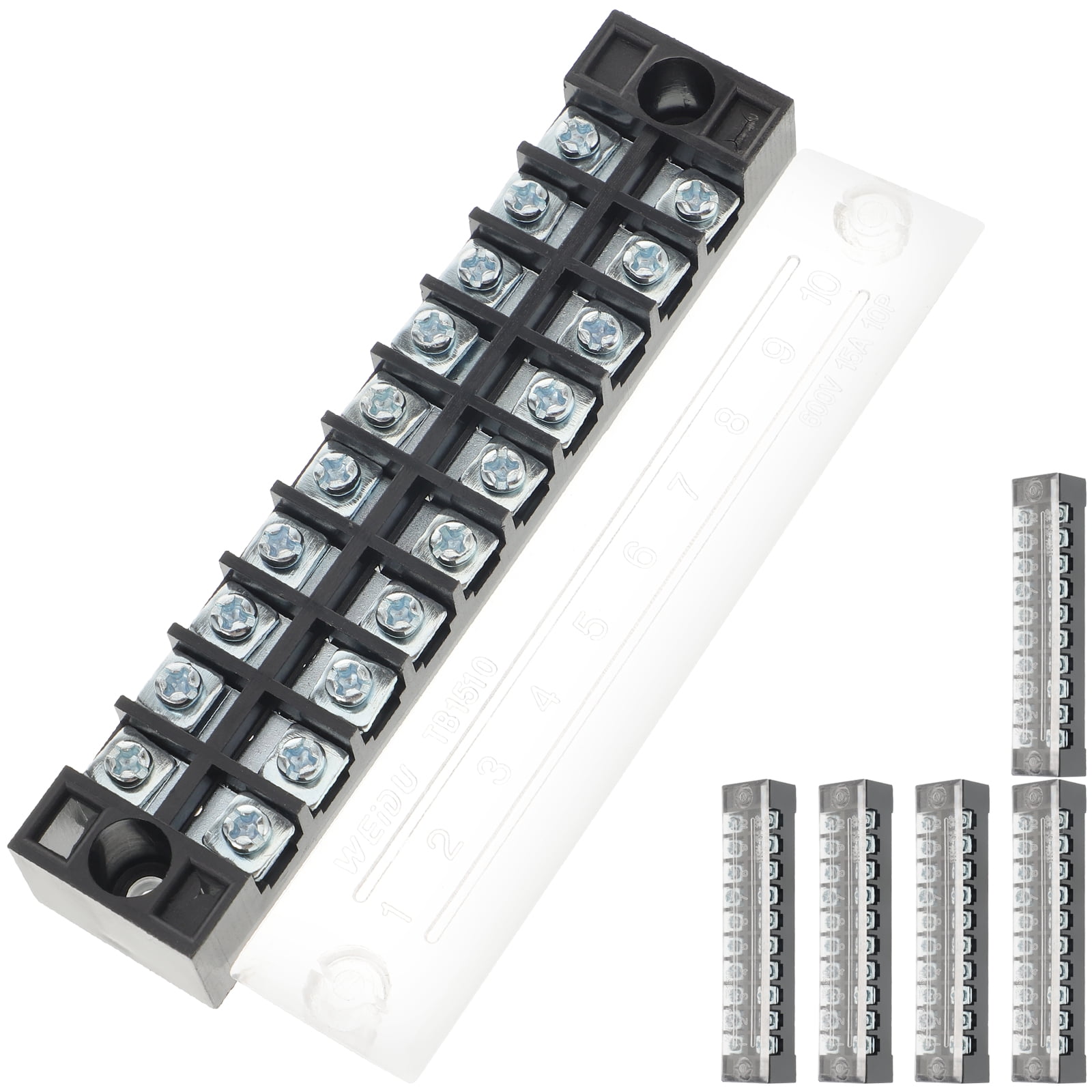 12 Pcs Connector Block Terminal Strip Modular Power Supply Wire ...