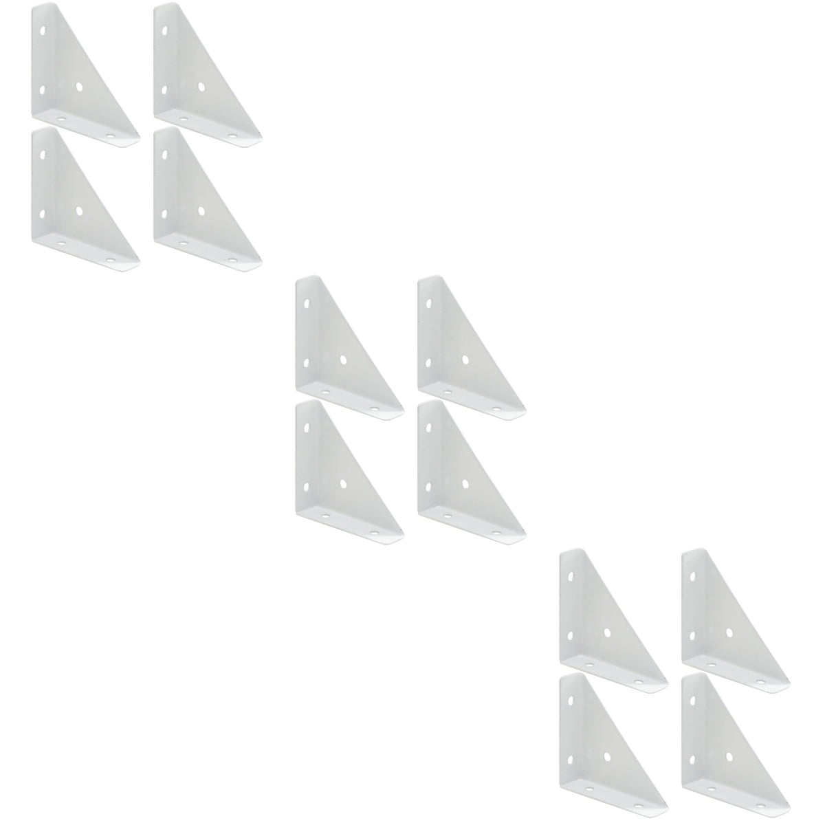 12 Pcs Corner Protector Metal Shelves Shelf Mounting Brackets Cabinet ...