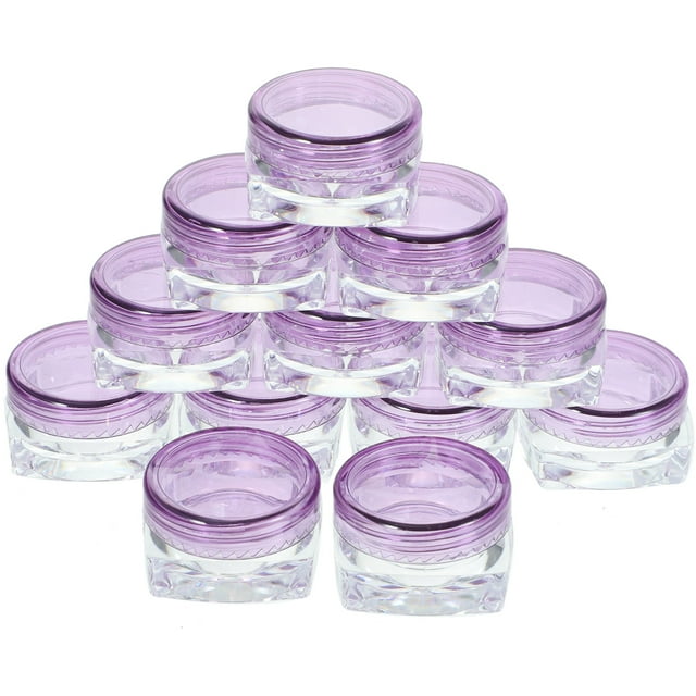 12 Pcs Cosmetic Bottle Plastic Cream Jar Container for Travel ...