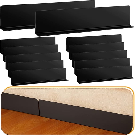 12 Pcs Under Couch Blocker Black Couch Blocker for Pets Bumper for ...