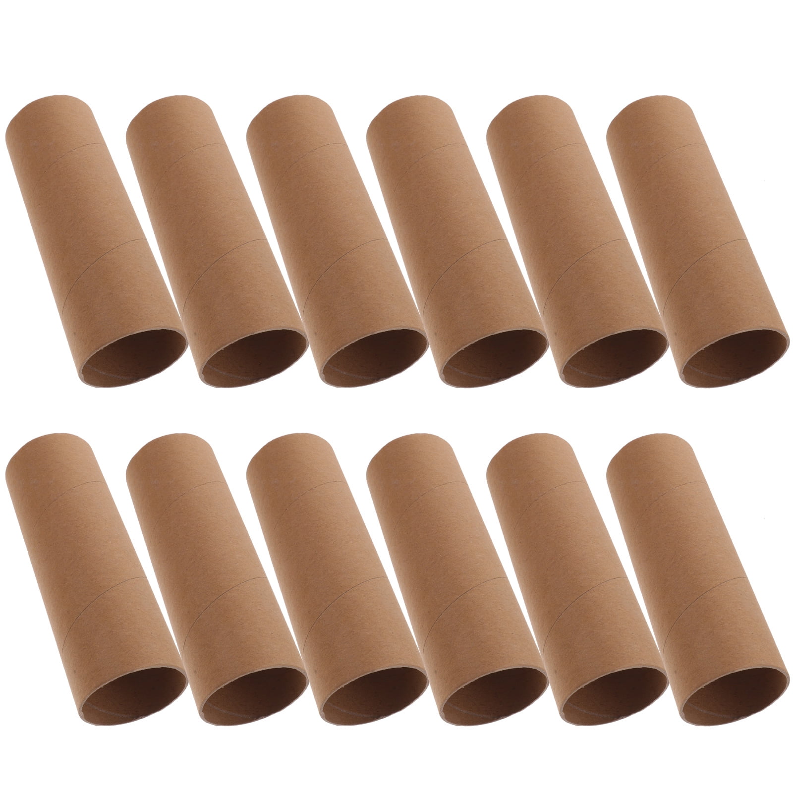 12 Pcs Crafts for Kids Unfinished Paper Tubes Round Cardboard Thick ...