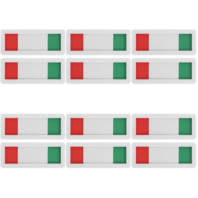 12 Pcs Creative Signage Sliding Door Slider Privacy Indicator No ...