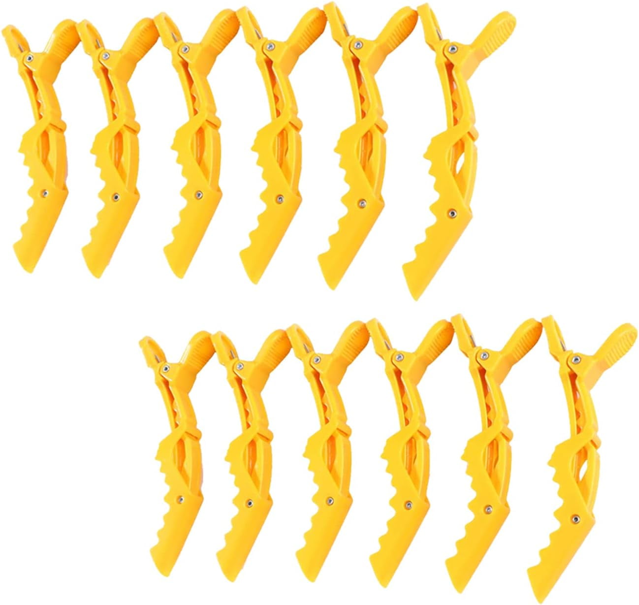 12 Pcs Crocodile Hair Clip, Crocodile Salon Sectioning Clamps ...