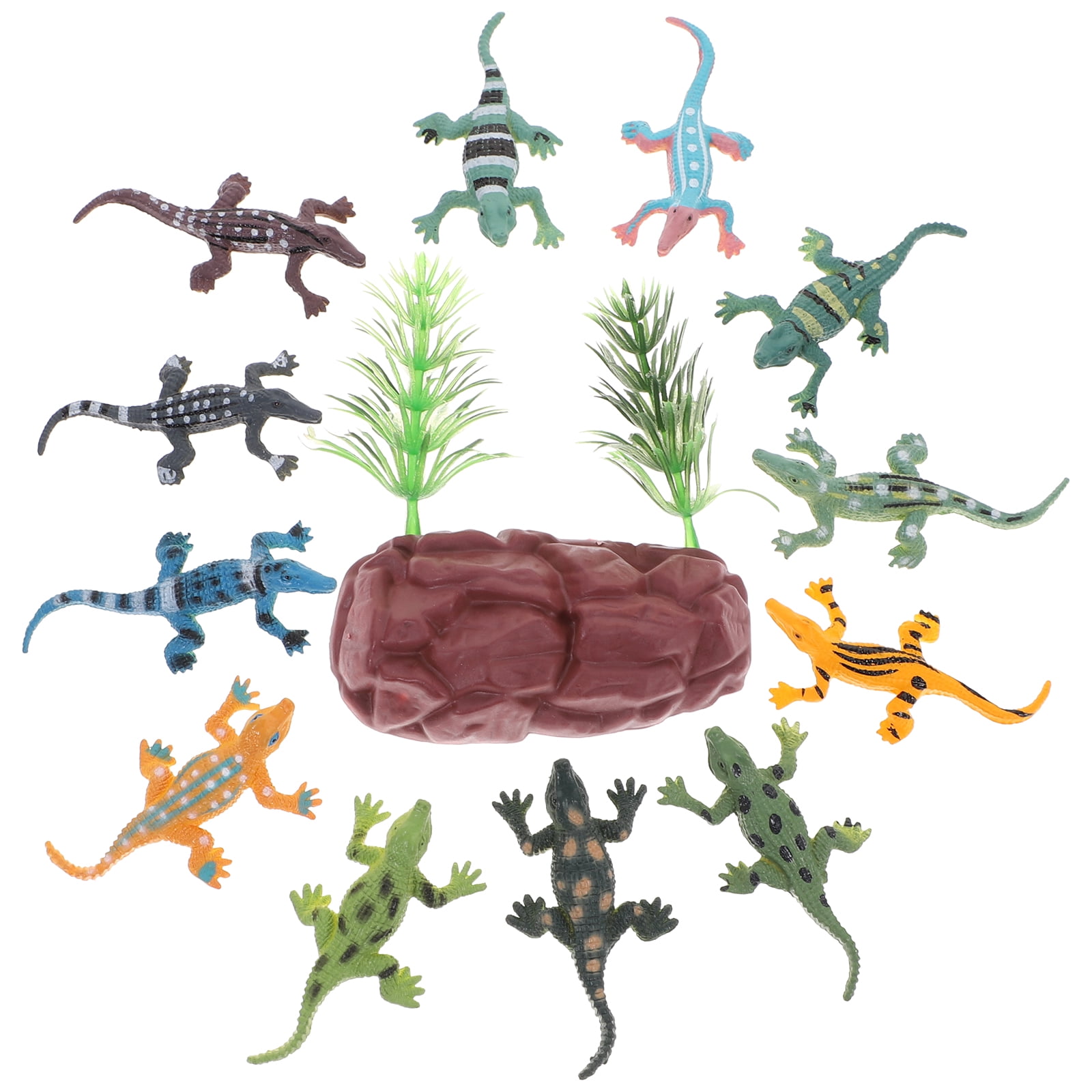 12 Pcs Crocodile Model Toys Cognitive Toy Animals Toy Mini Crocodile ...