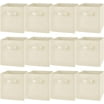 Casafield 12-Piece Hot Pink Fabric Storage Cube Bins - Collapsible ...