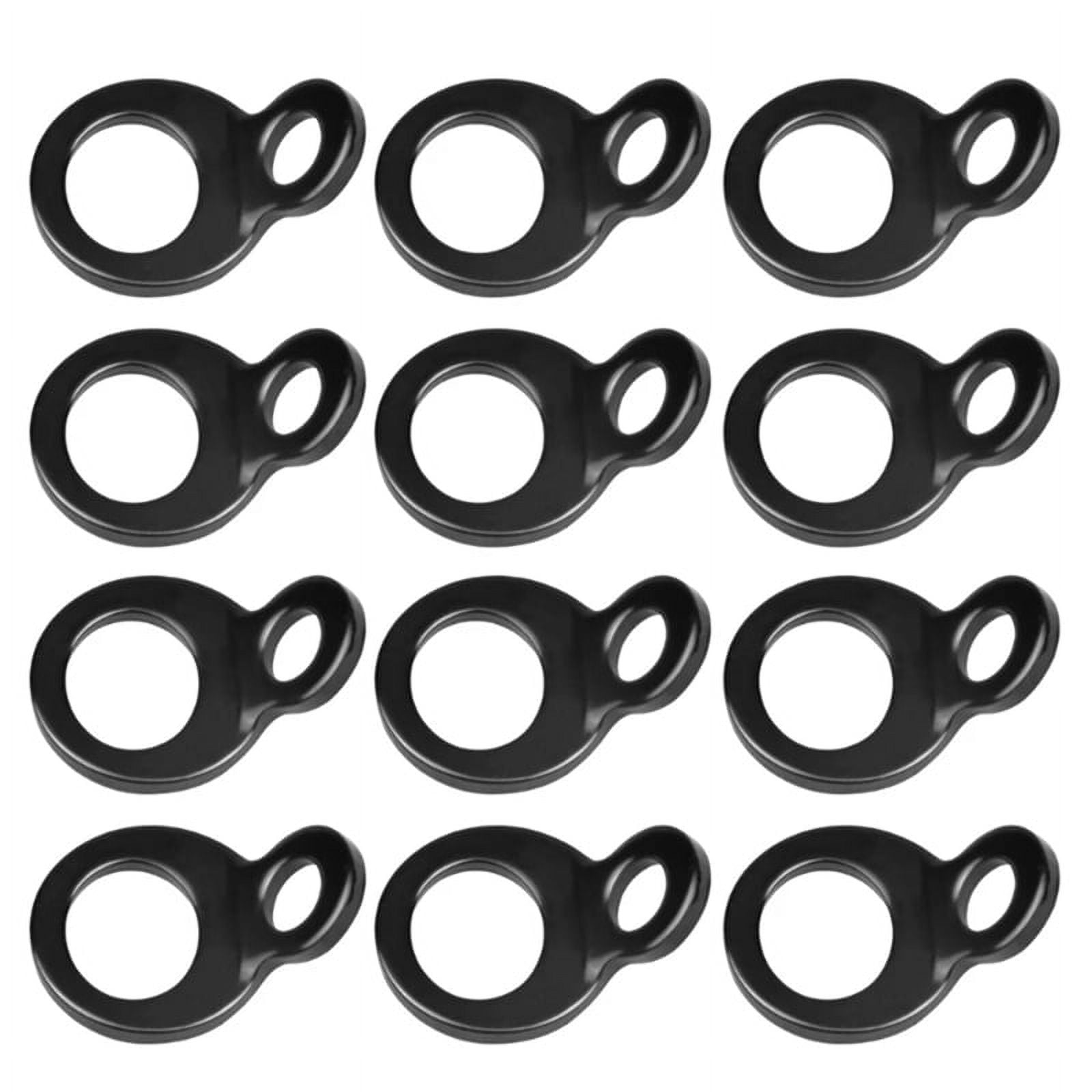 12 Pcs D-Ring Tie Downs, Anchor Lashing Rings for Loads on Dirt Bike ATV Heavy Duty Tie Down ...