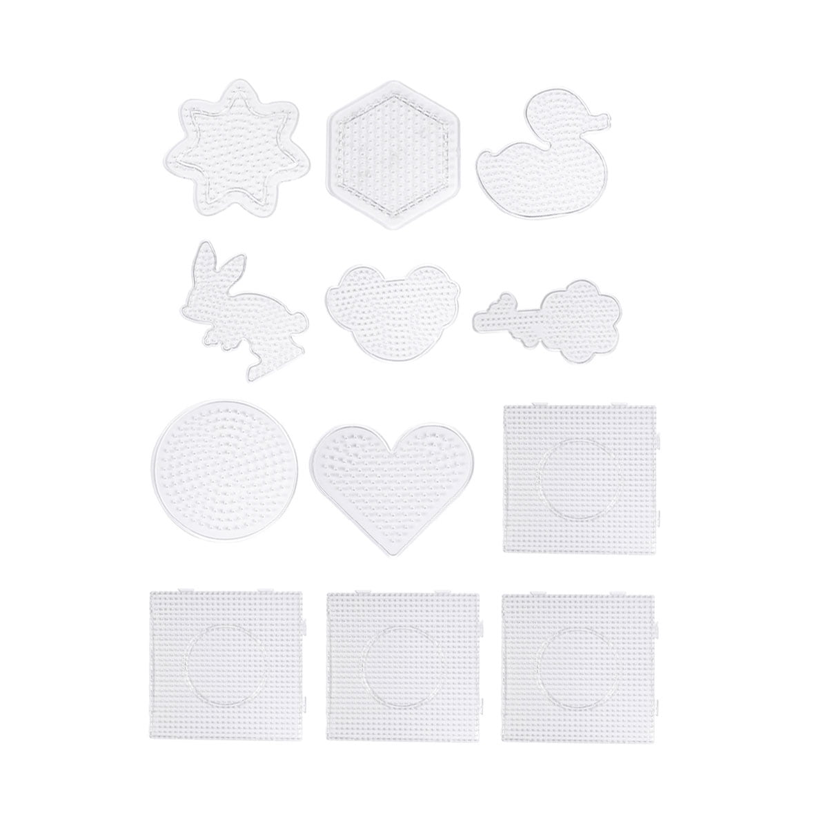 12 Pcs DIY Craft Fuse Toy Fuse Templates DIY Sticky Kids Craft Boards ...