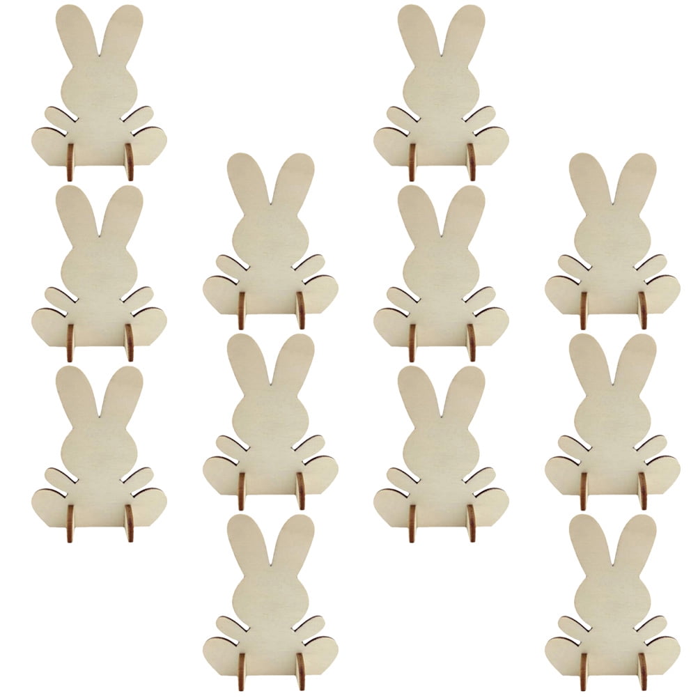 12 Pcs DIY White Embryo Rabbit Bunny Pigs Toys Child - Walmart.com