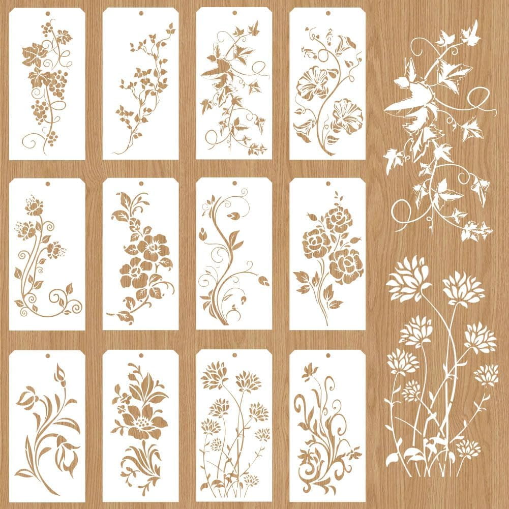 Row Of Sunflowers Stencil Set Sunflower Stencil For Painting – 8x6 Inch ...
